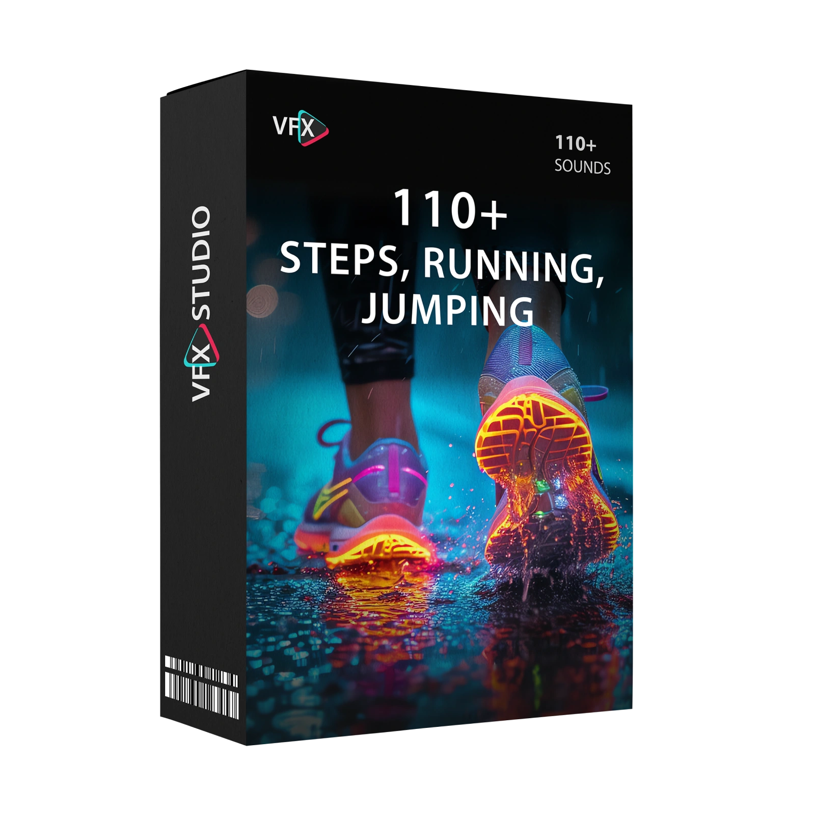 Steps, running, jumping Cinematic Sounds Pack 110+